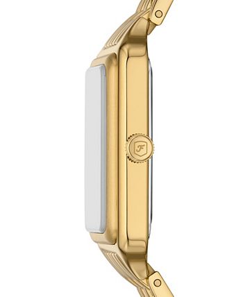 Fossil Women's Raquel Three-Hand Date Gold-Tone Stainless Steel Watch ...