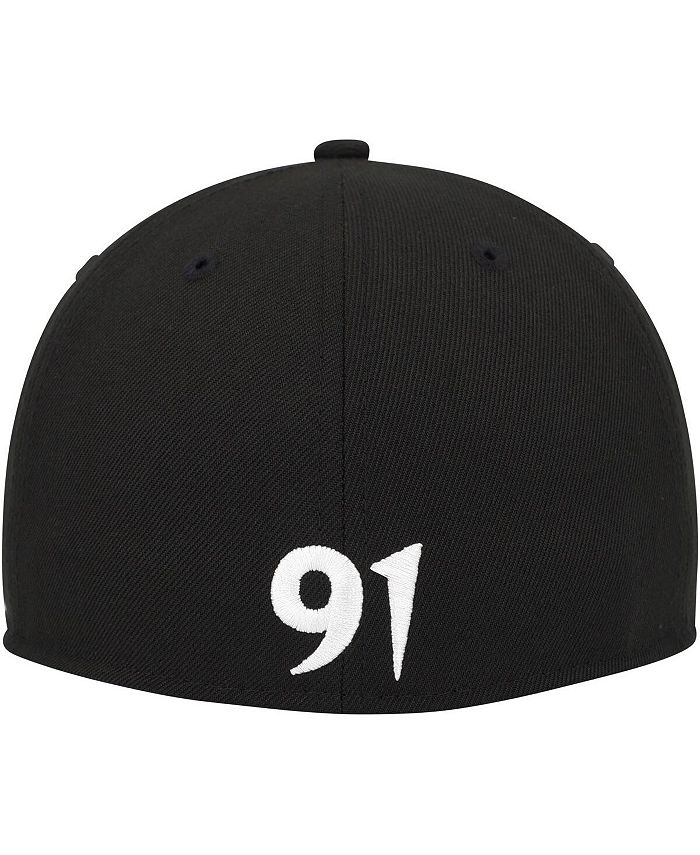 Lids Men's Black Death Row Records Paisley Fitted Hat - Macy's