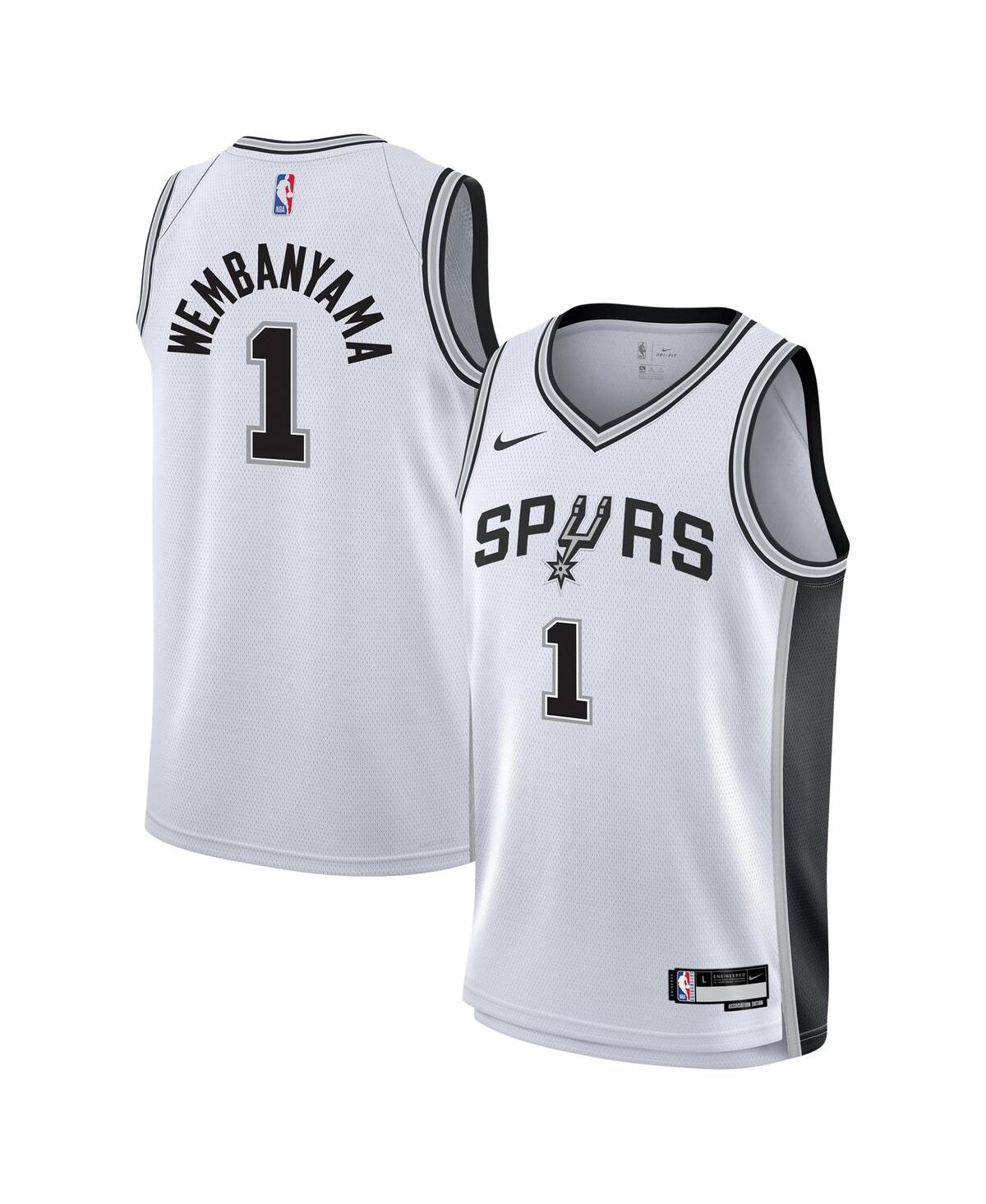Click here for Big Boys Nike Victor Wembanyama White San Antonio... prices