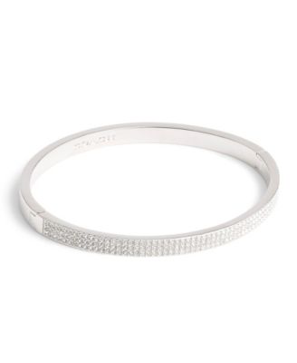 COACH Faux Stone Pave Bangle Bracelet - Macy's