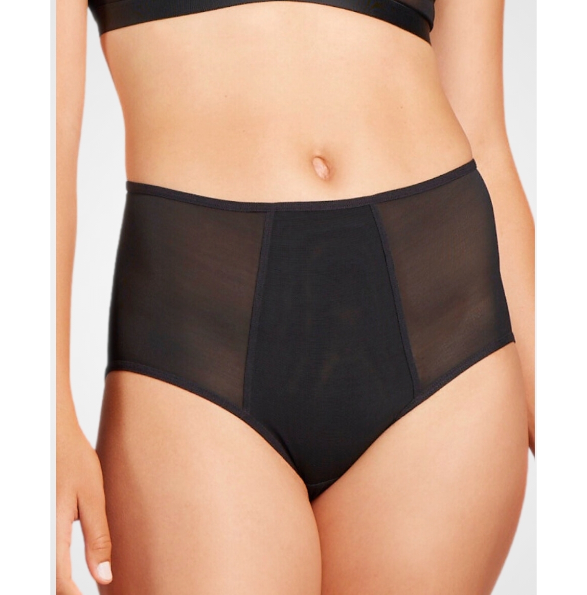 Click here for Siella Womens Power Mesh High Waist Brief - Black prices
