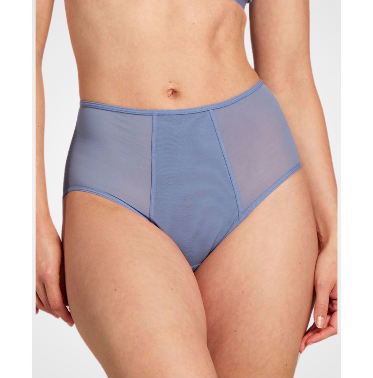 Click here for Siella Womens Power Mesh High Waist Brief - Blue g... prices