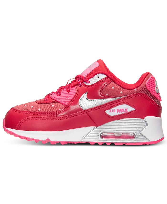 Nike Little Girls' Air Max 90 Print Running Sneakers from Finish Line ...