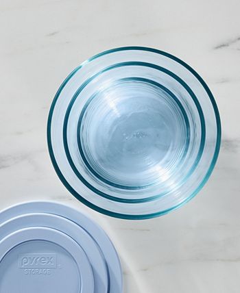 Pyrex Simply Store Tinted 10-Pc Round Storage Set with Plastic Lids ...