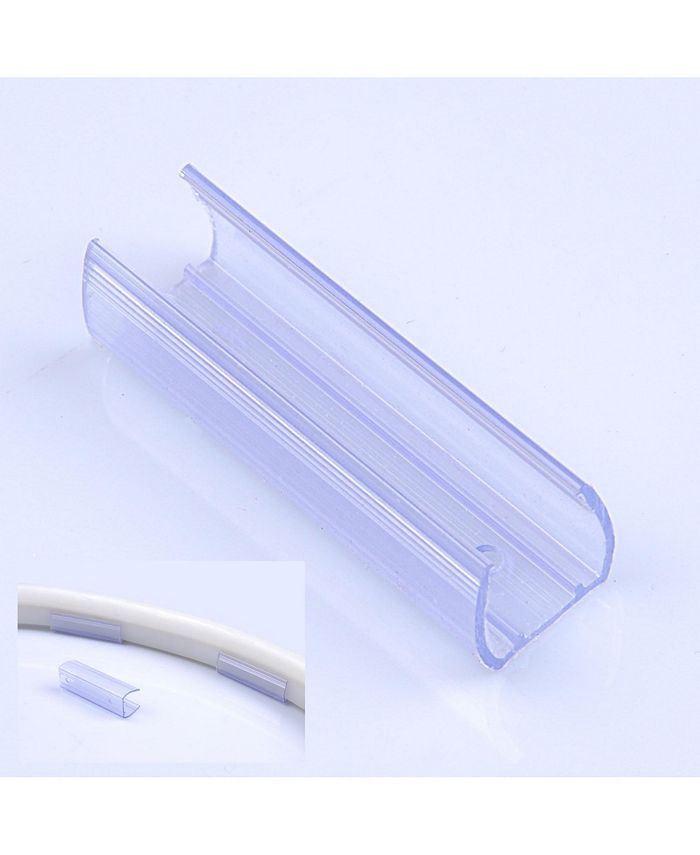 DELight 2" Channel Mounting Holder for 9/16" LED Neon Flex Strip Light ...