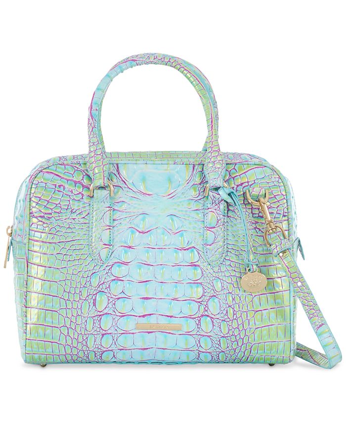 Brahmin Marissa Steel Melbourne Leather Satchel - Macy's