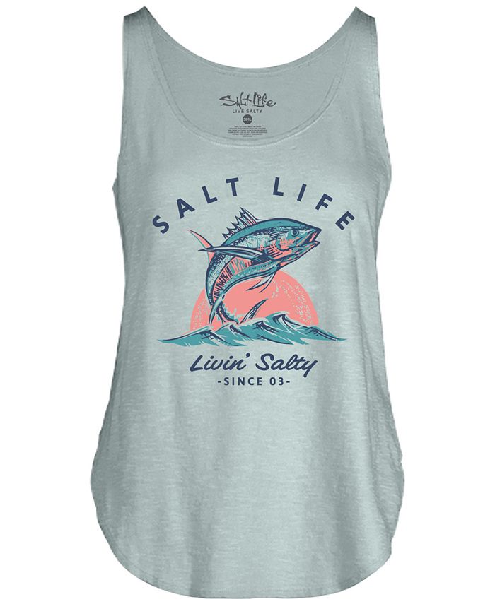 Salt Life Women's Epic Tuna Scoop-Neck Tank Top - Macy's