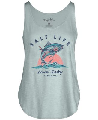 Salt Life Women's Epic Tuna Scoop-Neck Tank Top - Macy's