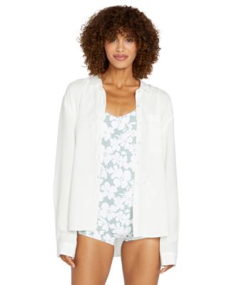 Volcom Juniors' Coco Ho Oversized Yoked Shirt - Macy's