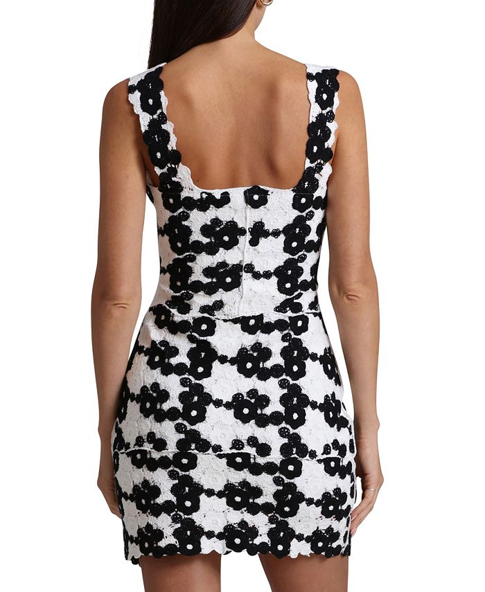 Avec Les Filles Women's Crocheted Mini Sheath Dress - Macy's