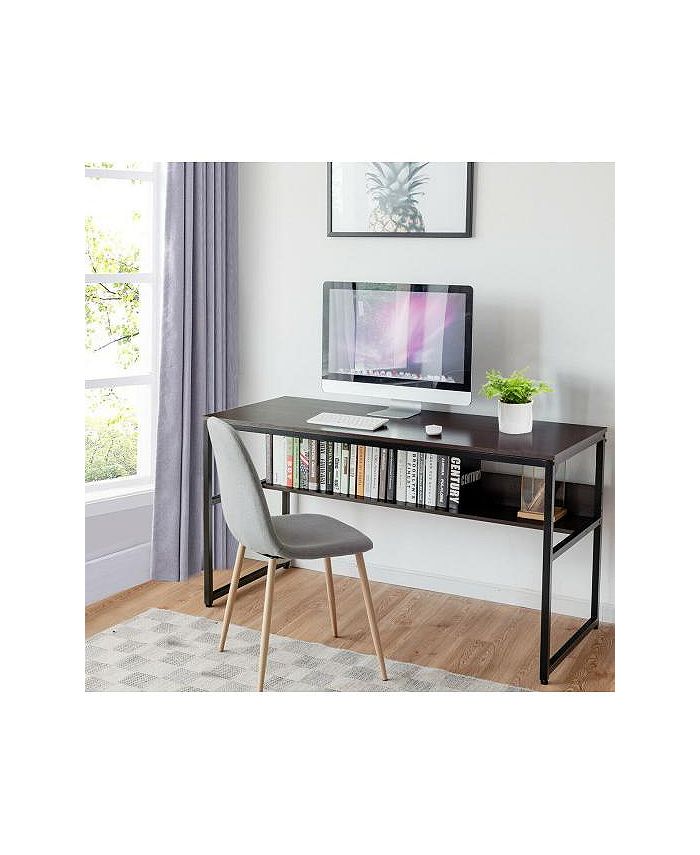 Slickblue 55-Inch Computer Desk Writing Table Workstation Home Office ...