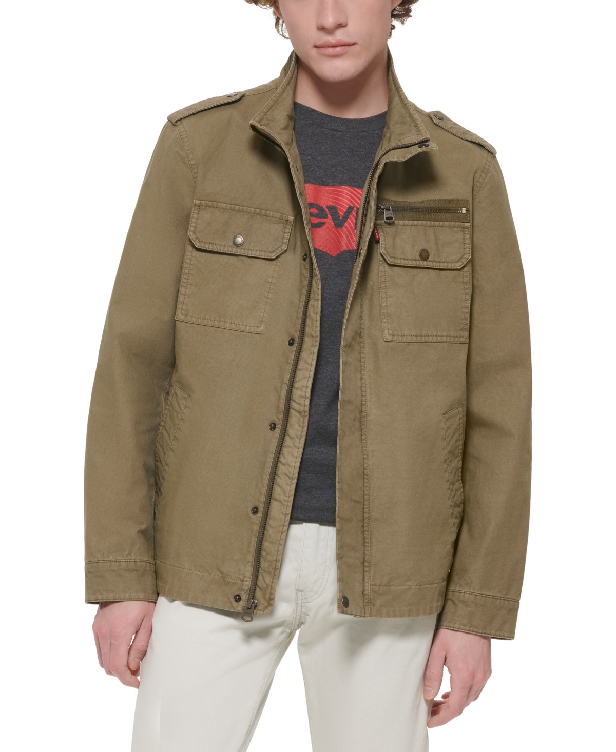 Click here for Levis Mens Field Jacket - Light Olive prices