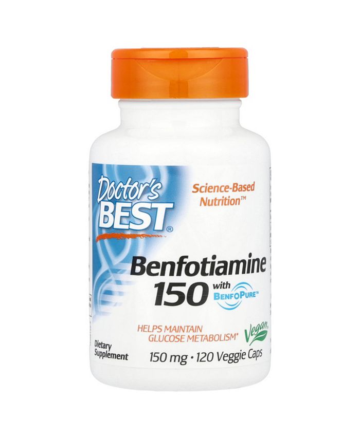 Doctor's Best Benfotiamine 150 with BenfoPure 150 mg - 120 Veggie Caps - Macy's