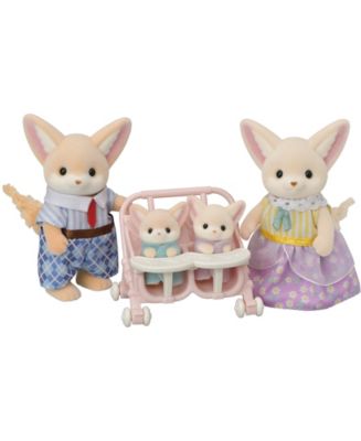 Calico Critters Fennec Fox Family, Set of 4 Collectable Doll Figures ...