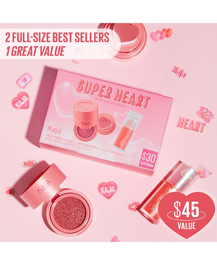 Kaja 3-Pc. Super Heart Lip & Cheek Set - Macy's