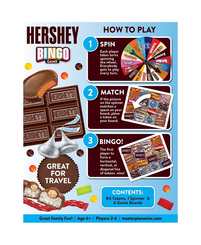 Masterpieces Games - Hershey's Chocolate Bingo Game for Kids - Macy's