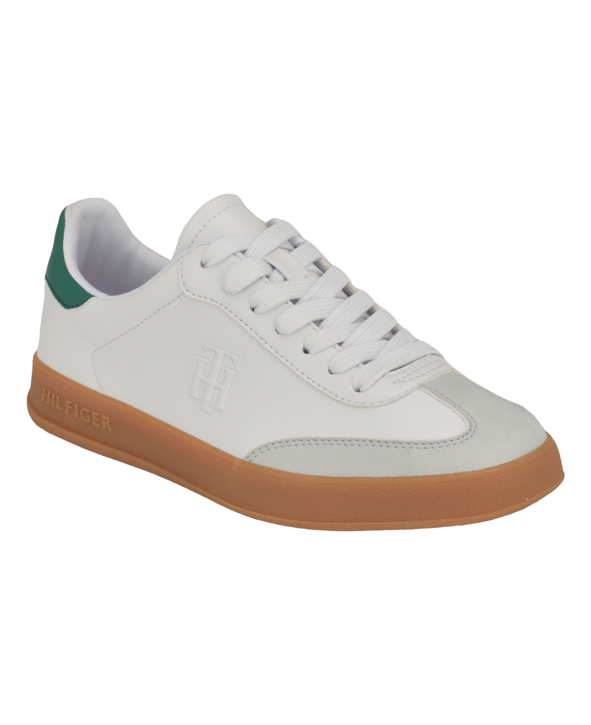 Click here for Tommy Hilfiger Womens Sarhli Lace-Up Sneakers - Wh... prices