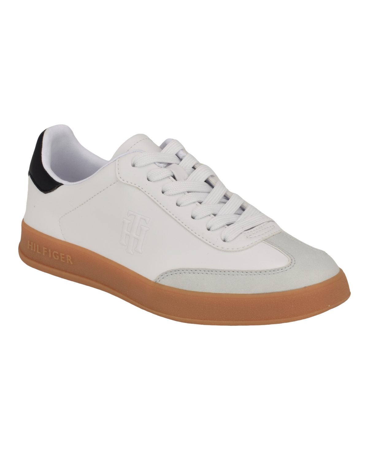 Click here for Tommy Hilfiger Womens Sarhli Lace-Up Sneakers - Wh... prices