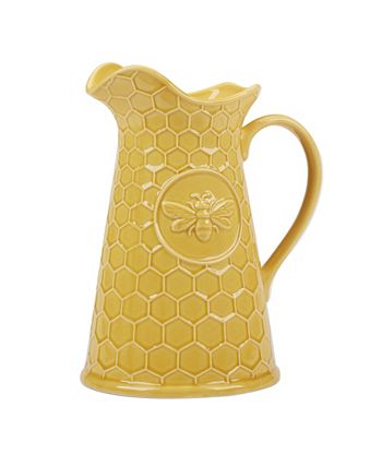 Certified International French Bees Embossed Honeycomb Pitcher - Macy's