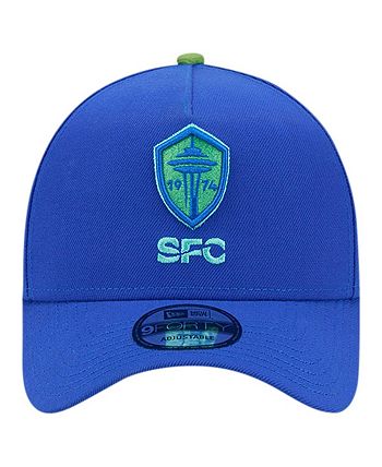 New Era Men's Blue Seattle Sounders FC 2024 Kick Off Collection 9FORTY ...