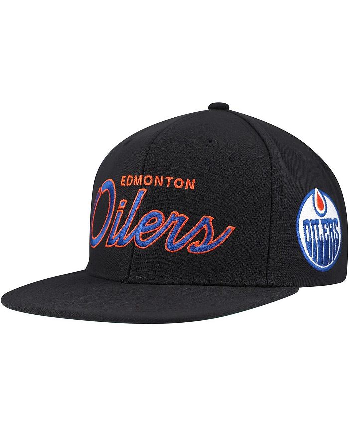 Mitchell & Ness Men's Black Edmonton Oilers Core Team Script 2.0 ...