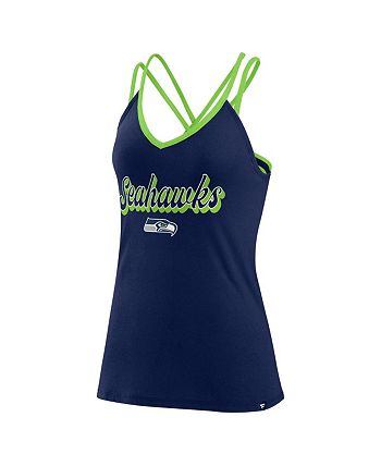 Fanatics Women's College Navy Seattle Seahawks Go For It Strappy ...