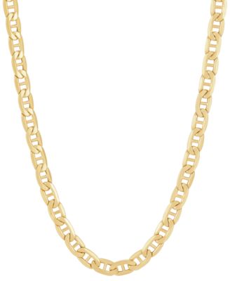 Italian Gold Polished Mariner Link 22 Chain Necklace 5.5mm in 10k Gold Macy s