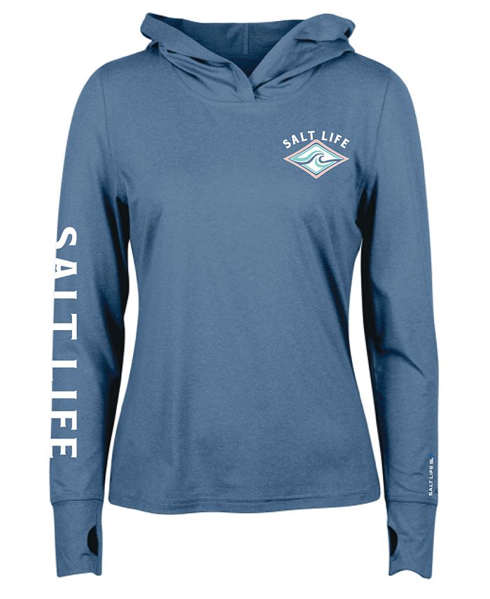 Salt Life Women's Livin Wave Graphic Hooded T-Shirt - Macy's