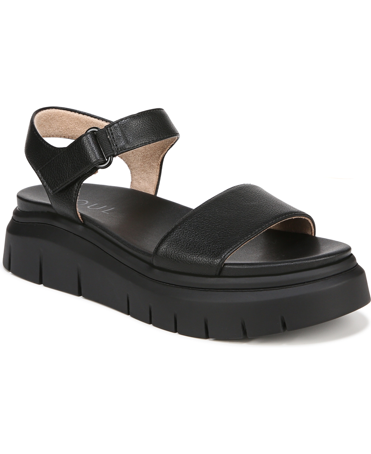 Click here for Soul Naturalizer Poppi Ankle Strap Sandals - Black... prices