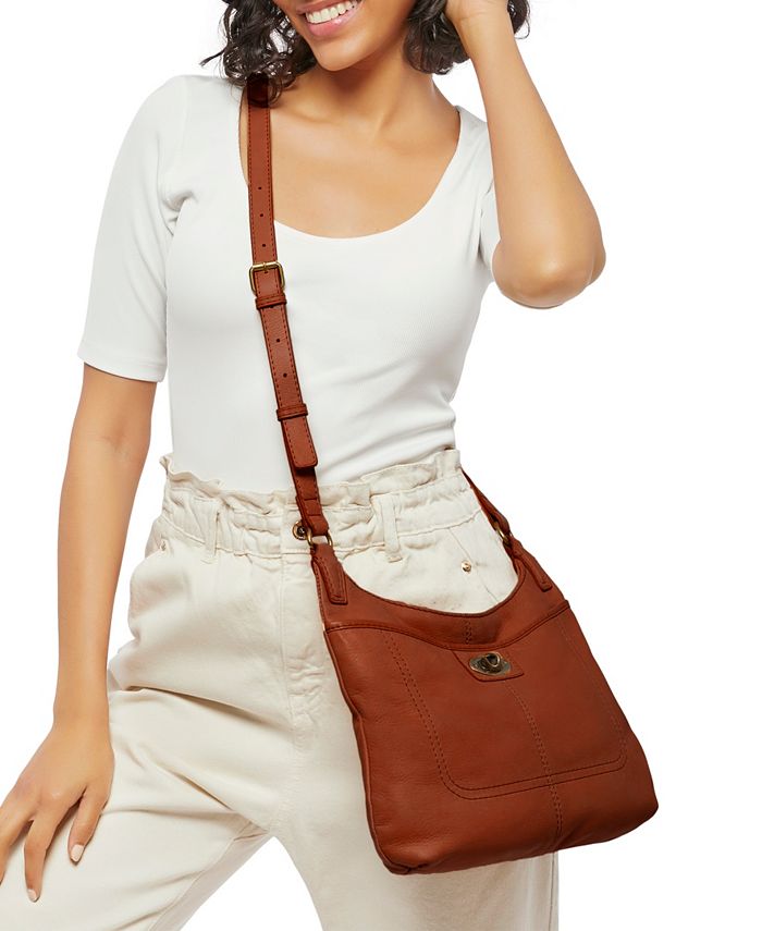 American Leather Co. Lenox Triple Entry Satchel - Macy's