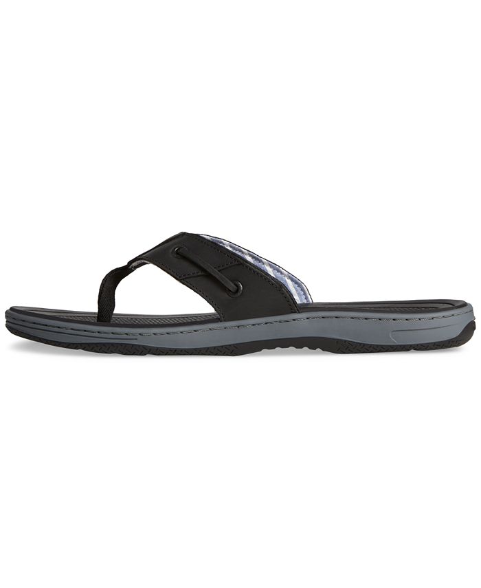 Sperry Men's Baitfish Thong Leather Sandals - Macy's