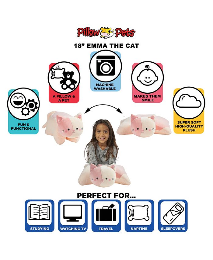 Pillow Pets Emma The Cat Pillow Pet Puff - Macy's