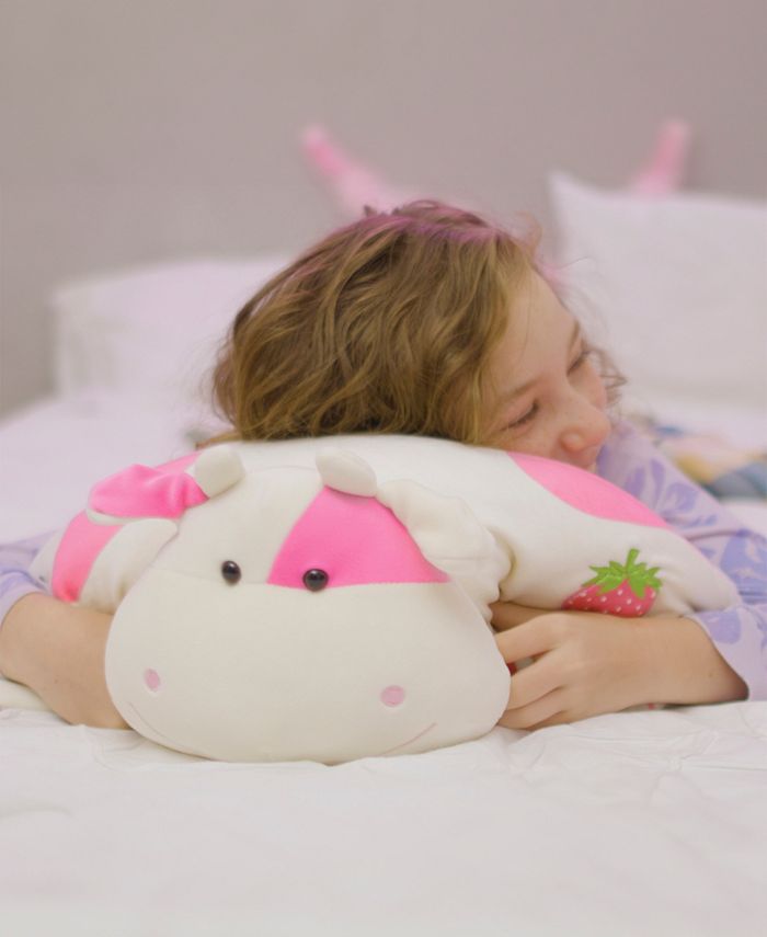 Pillow Pets Sweet Scented Strawberry Cow Puff - Macy's