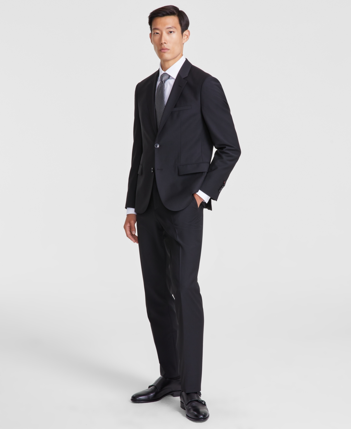 Click here for Hugo by Hugo Boss Men Modern-Fit Wool Blend Suit -... prices