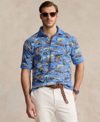 Polo Ralph Lauren Men's Big & Tall Printed Polo Shirt - Macy's
