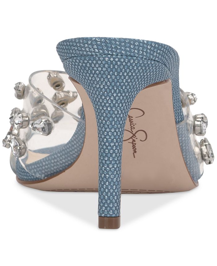 Jessica Simpson Women's Primana Embellished Slide High Heel Dress ...