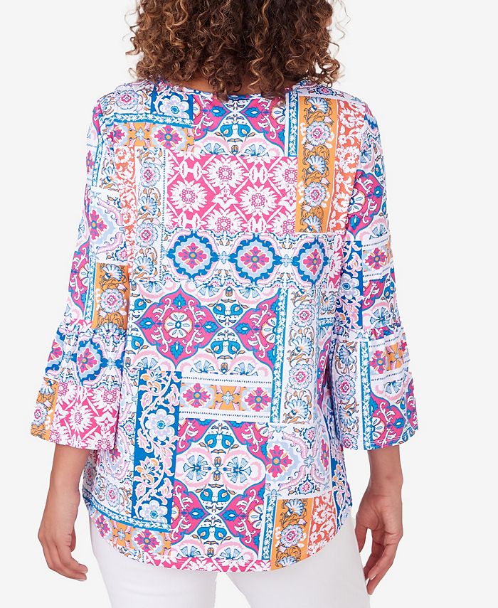 Ruby Rd. Petite Eclectic Knit Top - Macy's