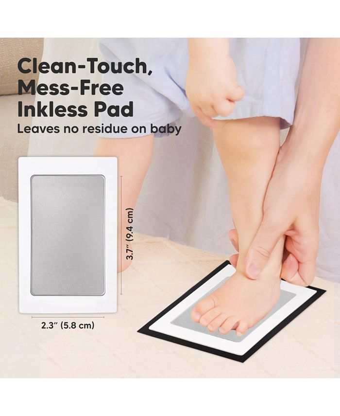 KeaBabies 2pk Inkless Ink Pad for Baby Hand and Footprint Kit, Clean ...