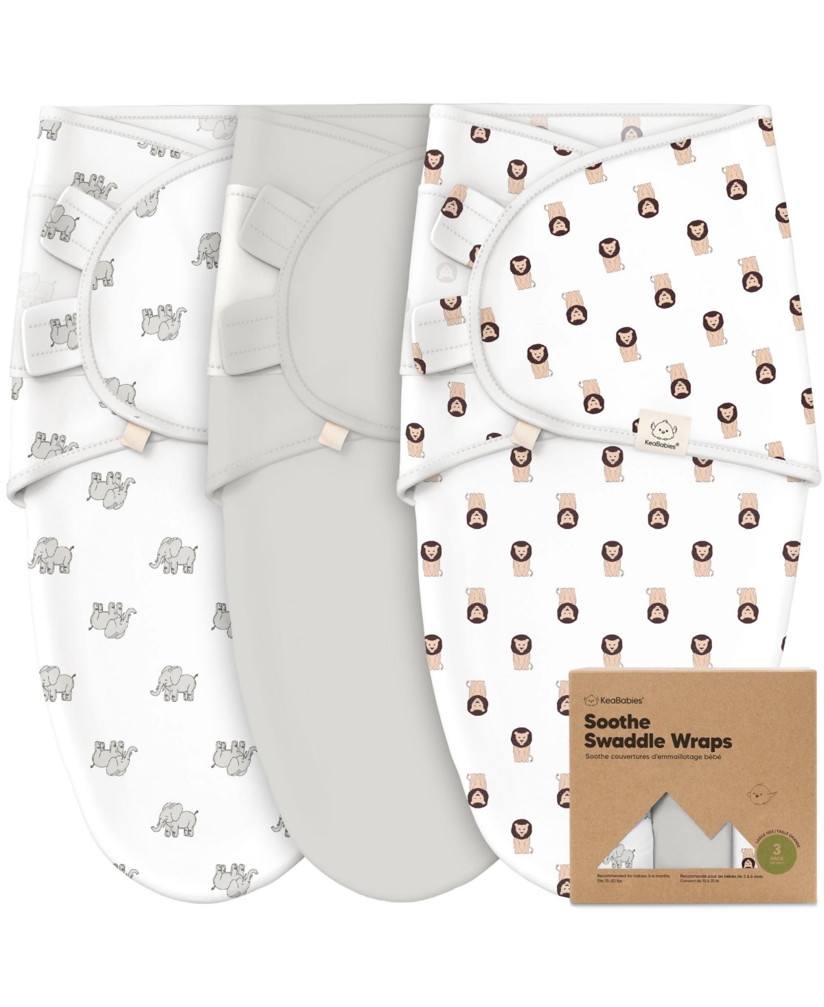 Click here for KeaBabies 3pk Soothe Baby Swaddle  Organic Baby Sw... prices