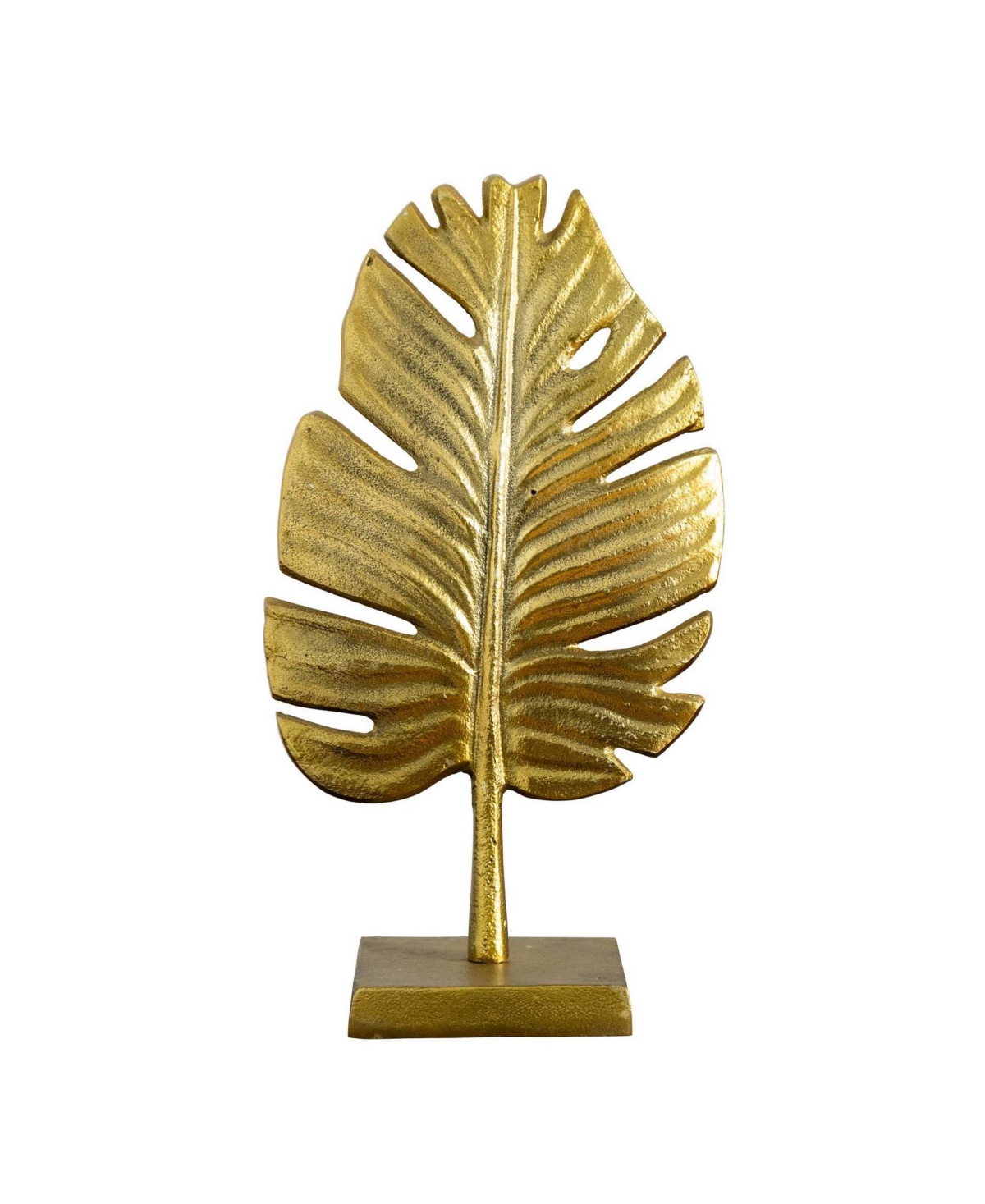 Click here for Nearly Natural 15.5in. Golden Leaf Sculpture Decor... prices