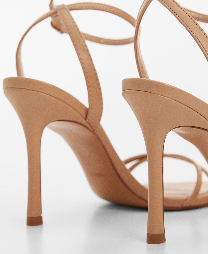MANGO Women's Strappy Heeled Sandals - Macy's
