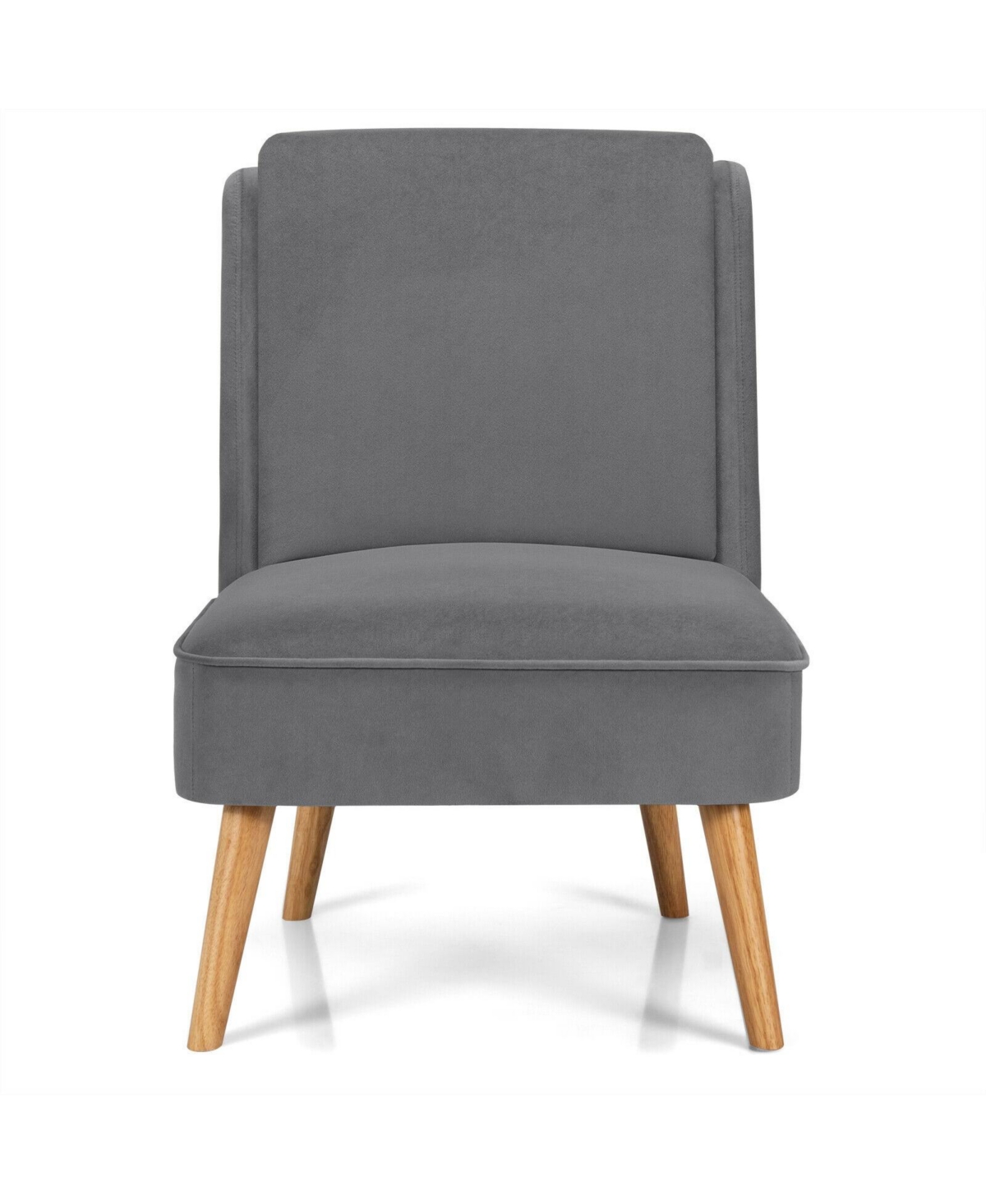 Click here for Inolait Velvet Accent Armless Side Chair with Rubb... prices