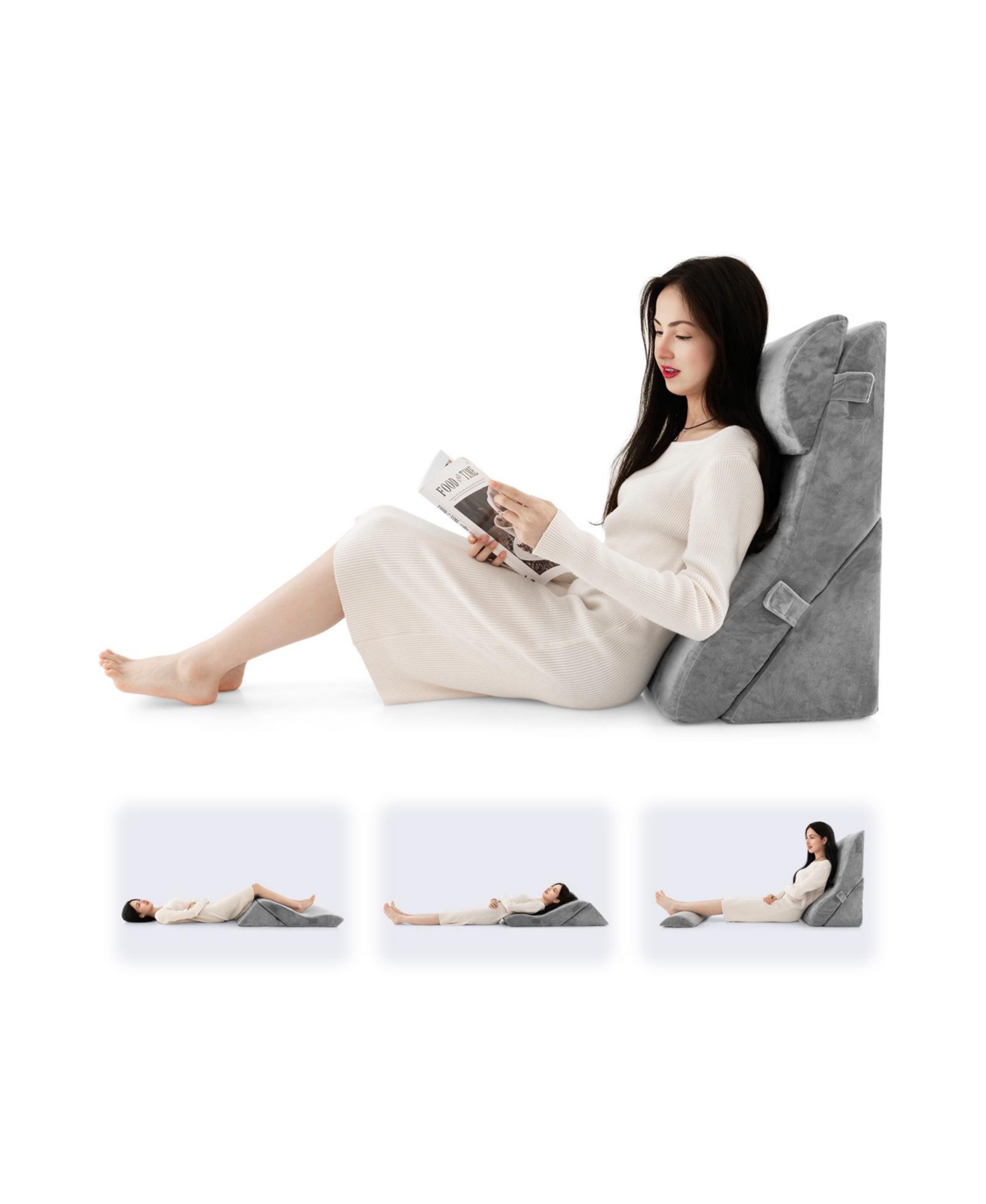 Click here for Sugift 3 Pieces Orthopedic Bed Wedge Pillow Set Ad... prices