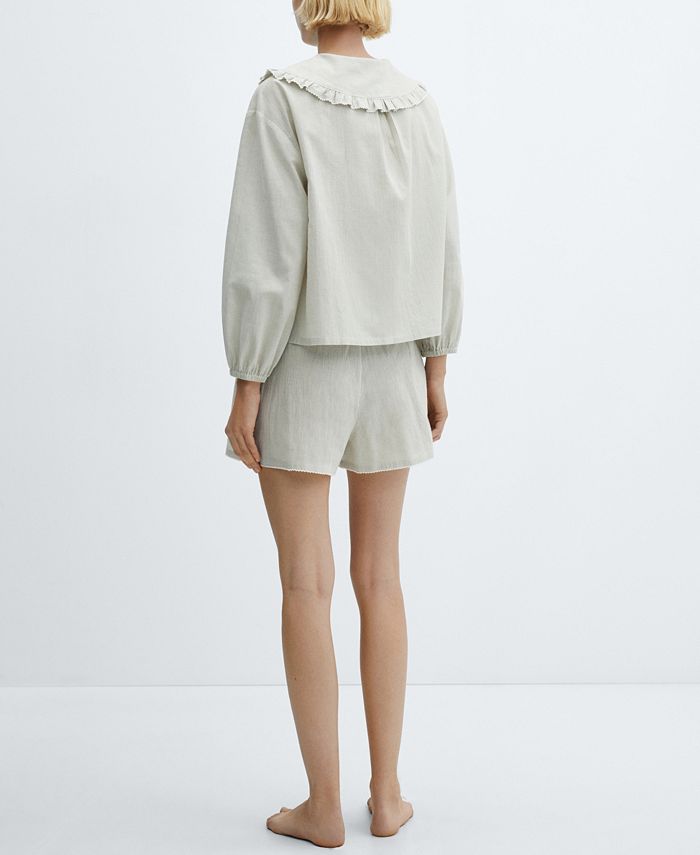 MANGO Women's Two-Piece Cotton Pajamas - Macy's