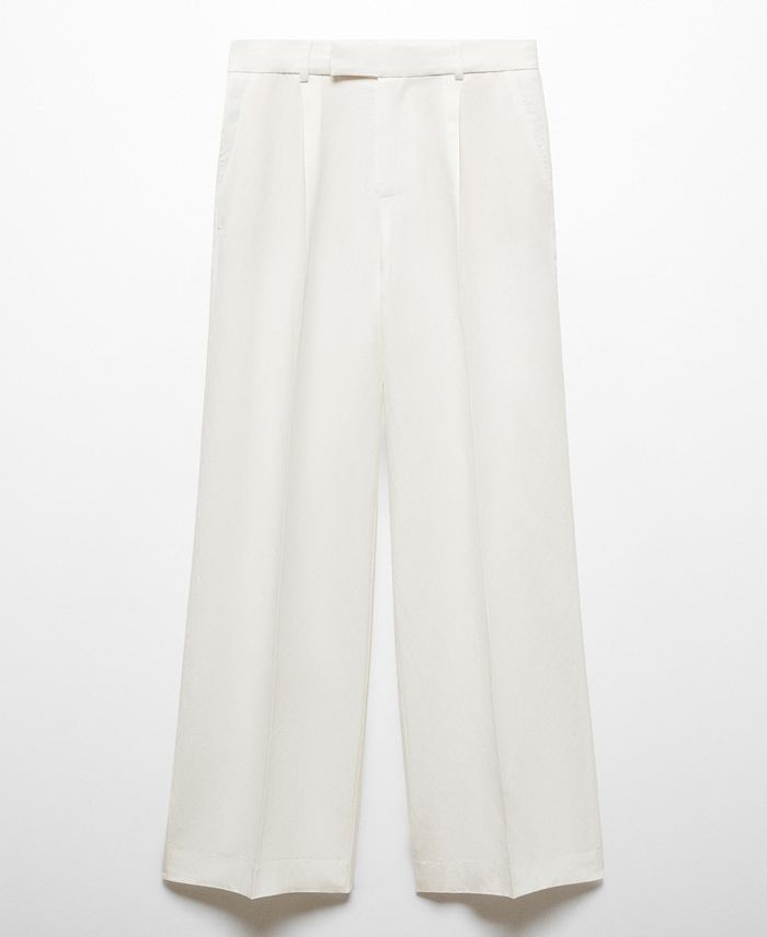 MANGO Women's Flowy Suit Pants - Macy's