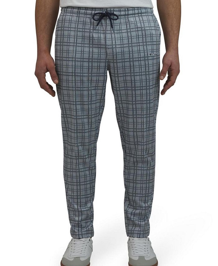 Ben Sherman Men's Glen Plaid Track Pants - Macy's