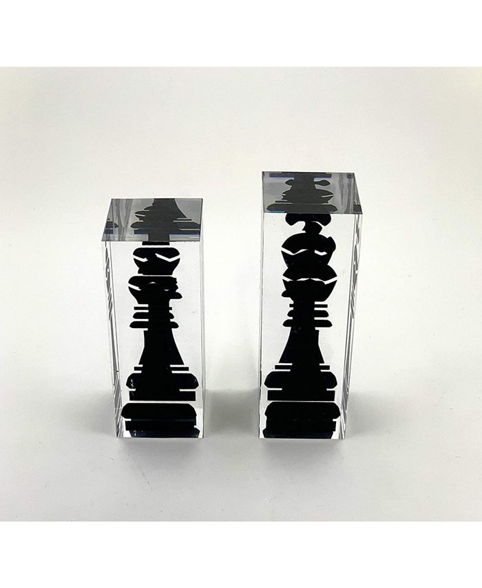 Infinity Lucite 17-Inch Lucite Chess Set - Macy's