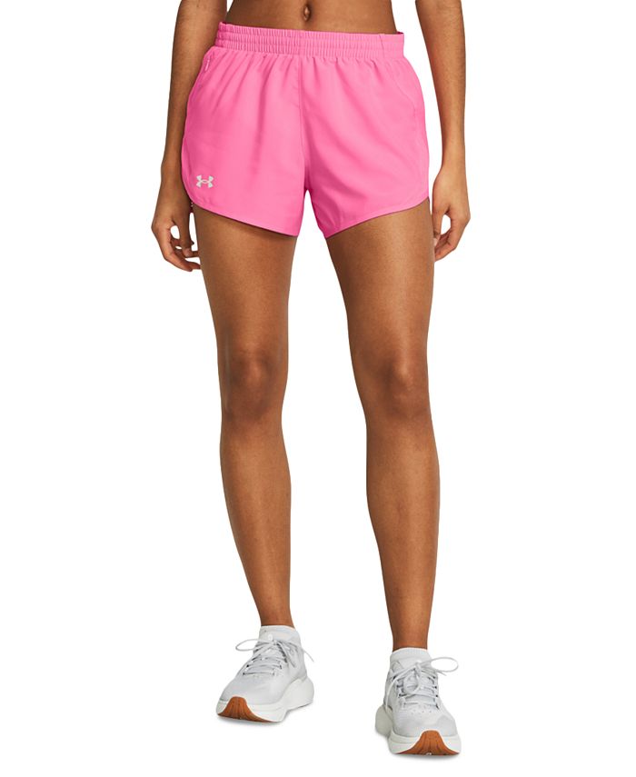 Under Armour Women's Fly By Mesh-Panel Running Shorts - Macy's