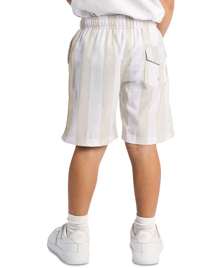 Sovereign Code Big Boys Striped Smile-Print Swim Trunks - Macy's