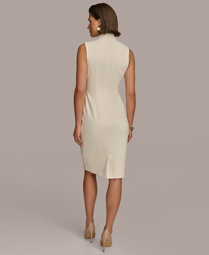Donna Karan New York Donna Karan Women's Mock-Neck Sheath Dress - Macy's